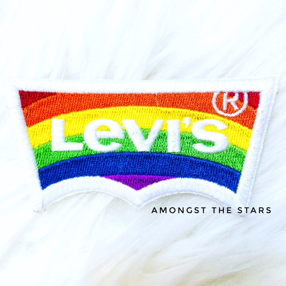 Levi's | Accessories | Levis Pride Rainbow Embroidered Iron On Patch ...